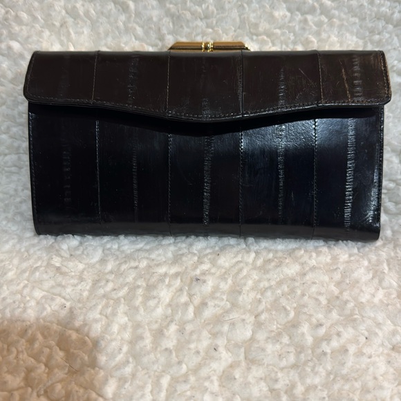 Bags | Genuine Eel Skin Wallet | Poshmark